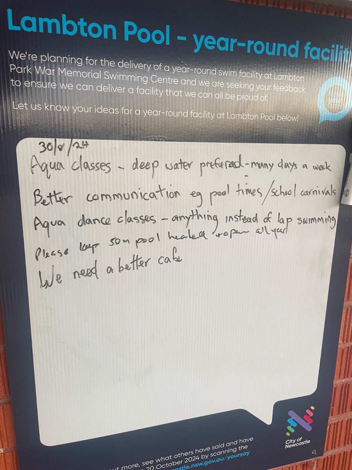 Lambton Pool - year-round facility | Have Your Say Newcastle